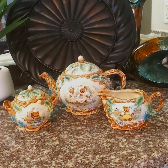 Danbury Mint | Other | Vintage Rare Danbury Mint Boyds Bears Tea Set ...
